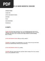 Little Red Riding Hood Play Script | PDF | Little Red Riding Hood