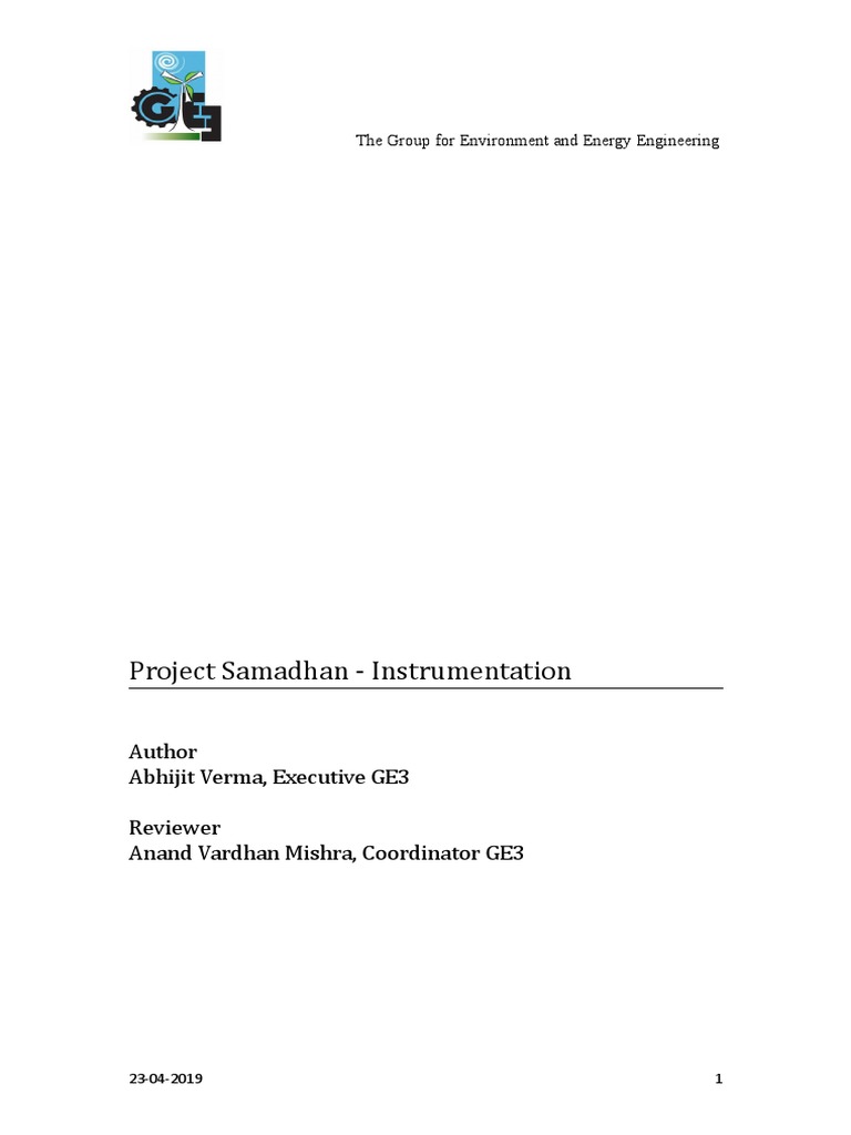 INstrumentation Project Samadhan | PDF | Compact Fluorescent Lamp ...