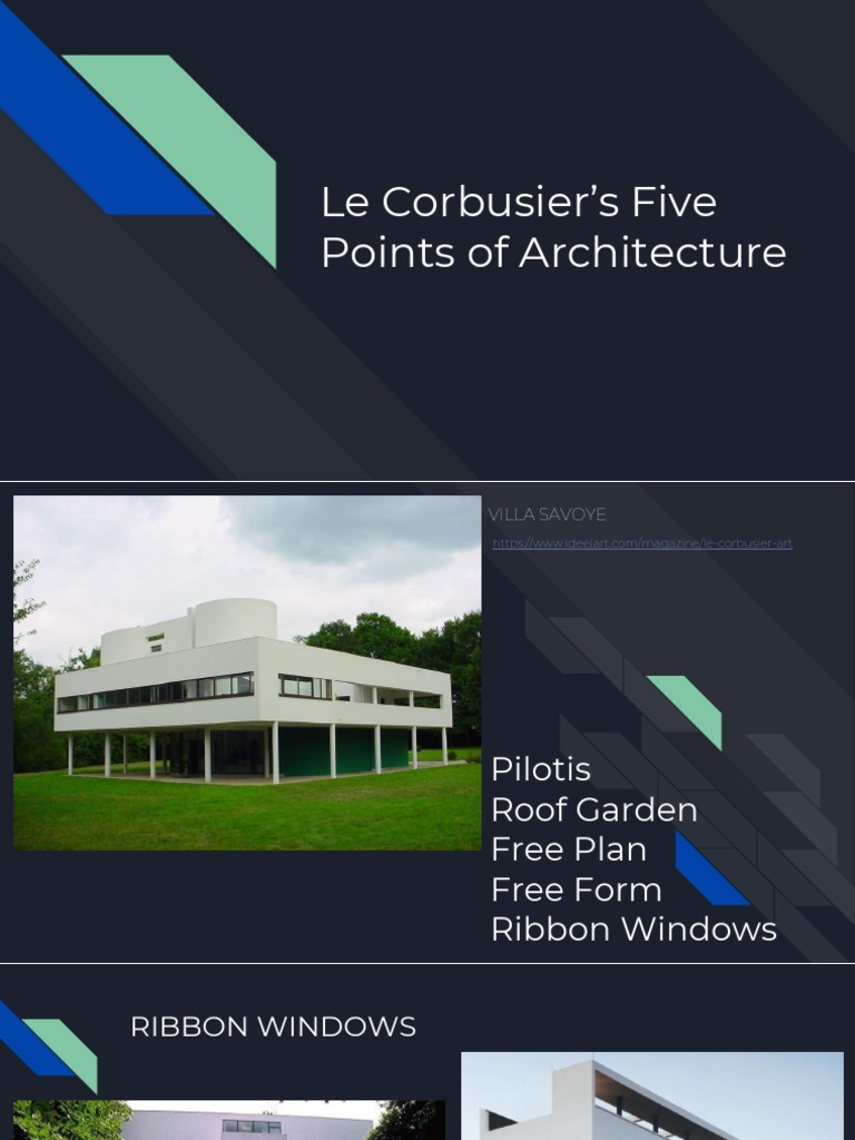 Le Corbusier's Five Points of Architecture | PDF