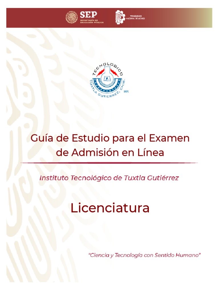 Guia Estudio Examen Admision Linea Ittg PDF | PDF | Prueba (evaluación ...