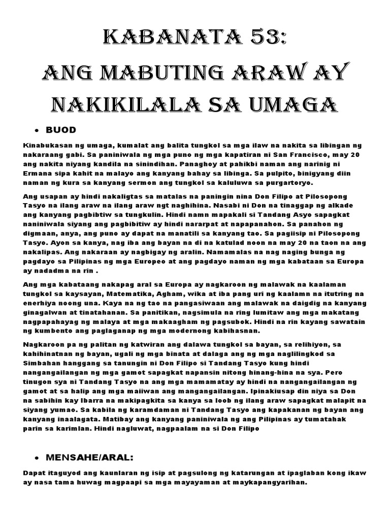 Kabanata 53 | PDF