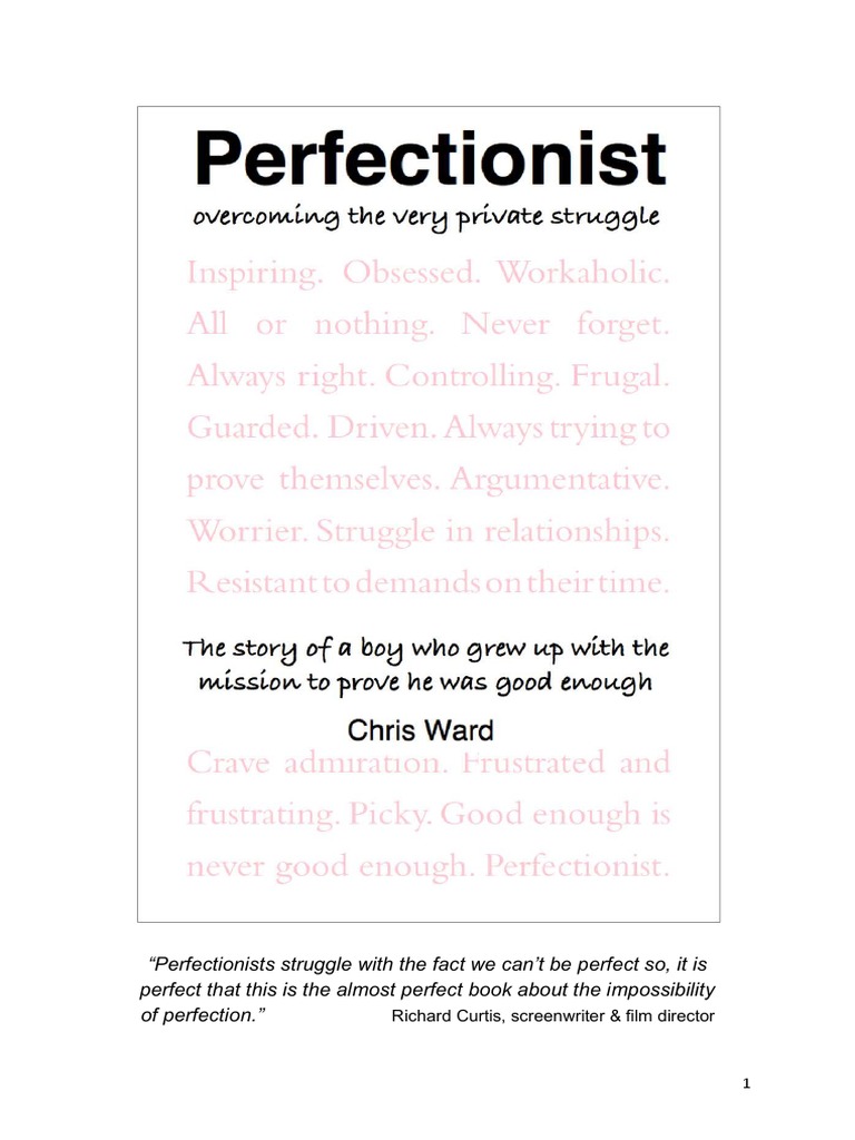 Perfectionist | PDF | Perfectionism (Psychology) | Psychology