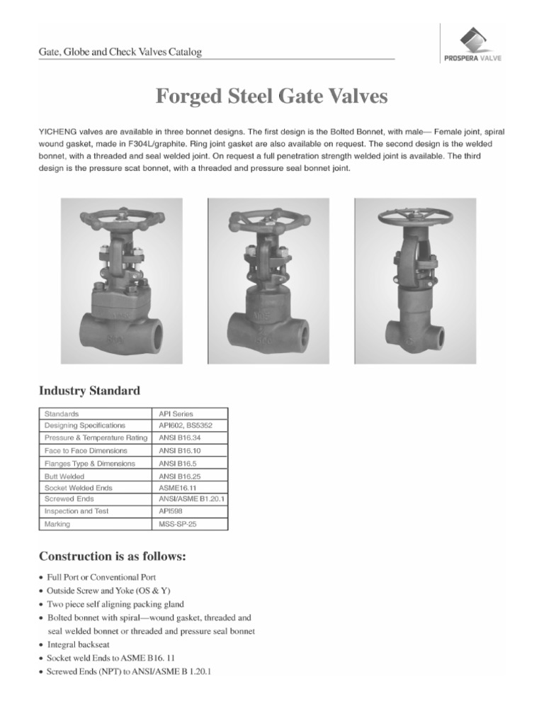 Gate Valve | PDF