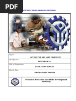 Competency-Base Curriculum Driving NC II | PDF | Occupational Safety ...