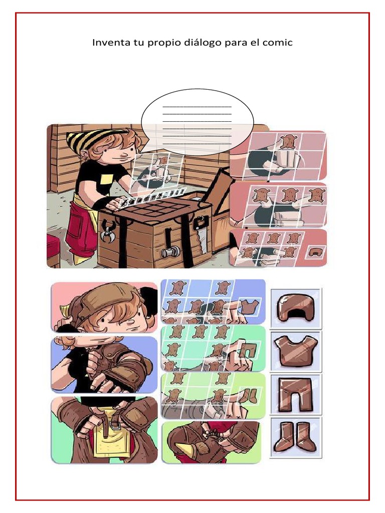 Inventa Tu Propio Diálogo para El Comic | PDF