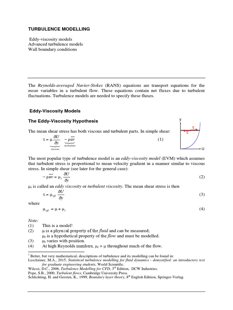 Turb Model | PDF | Turbulence | Fluid Dynamics