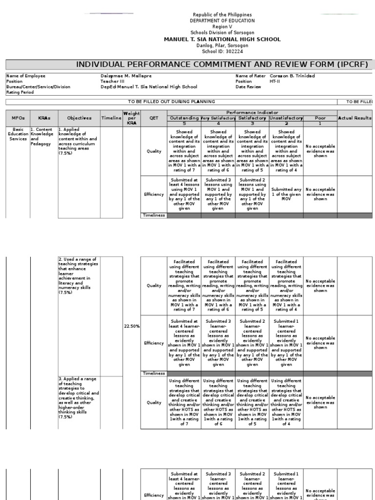 Instructions For The Activity RPMS Tool Word Strips | PDF | Competence ...