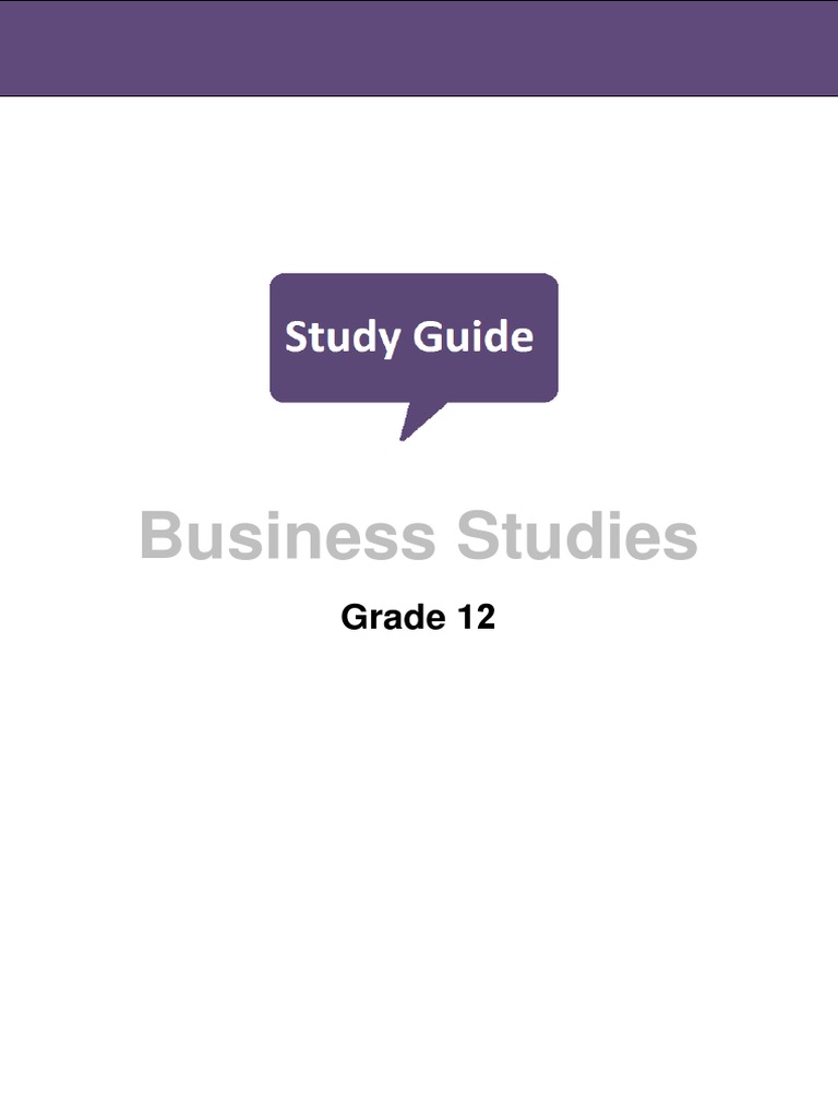Business Studies G12 Study Guide | PDF | Recruitment | Employment