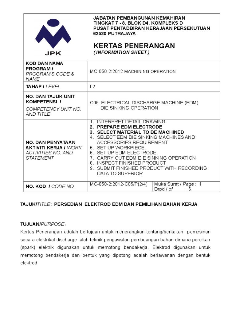 2.edm Information Sheet 2 | PDF