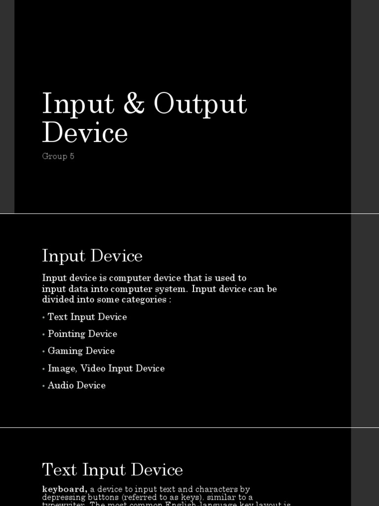 Input & Output Device | Download Free PDF | Computer Keyboard | Microphone