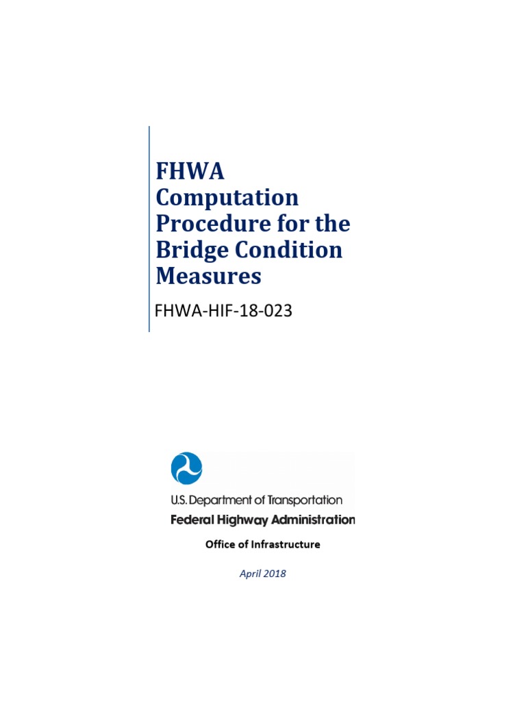 FHWA Bridge Condition Computation Guide | PDF | Business