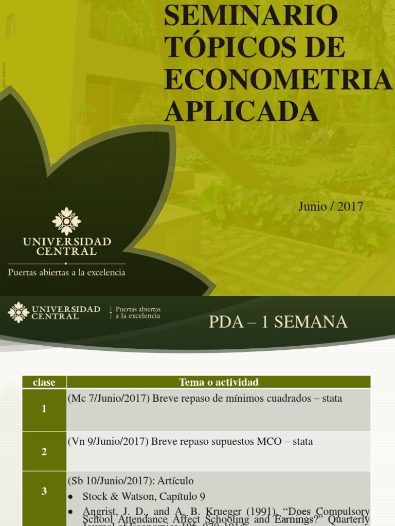 Topicos de Econometria PDF | PDF | Mínimos cuadrados ordinarios | Multicolinealidad