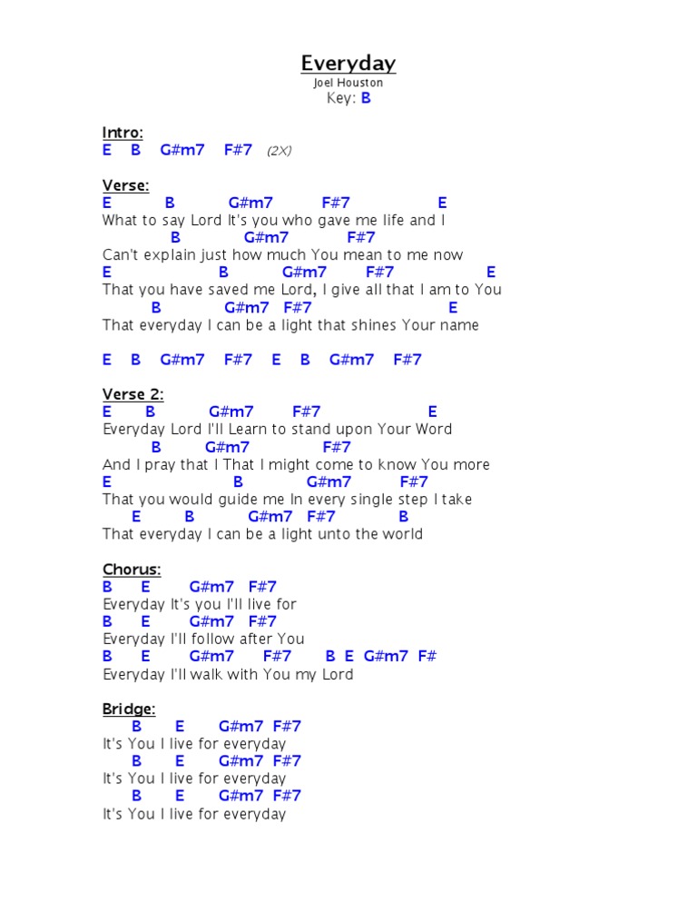 Everyday Guitar Chords A New Guitar Chord Every Day: Guitar Chords For