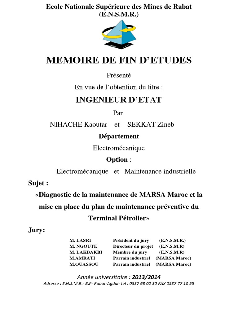 Pfe Final PDF | PDF | Port | Maroc