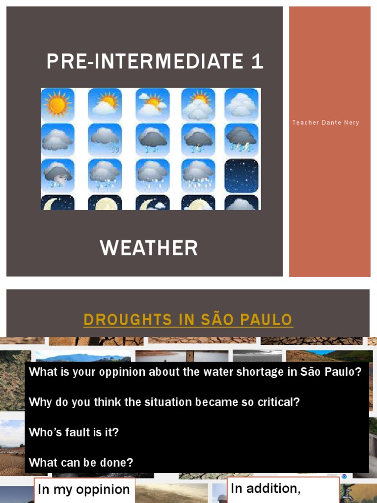 Pre-Intermediate 1: Teacherdante Nery | PDF