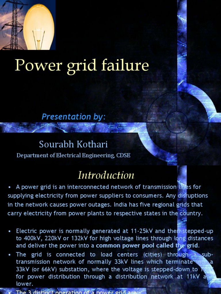 Power Grid Failure | PDF | Electric Power Transmission | Electrical Grid