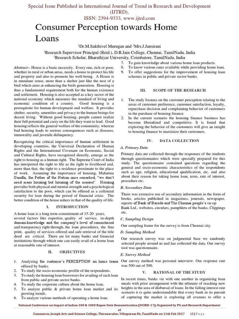 IJTRD7784 (1) Customer Perception Introduction | PDF | Survey ...