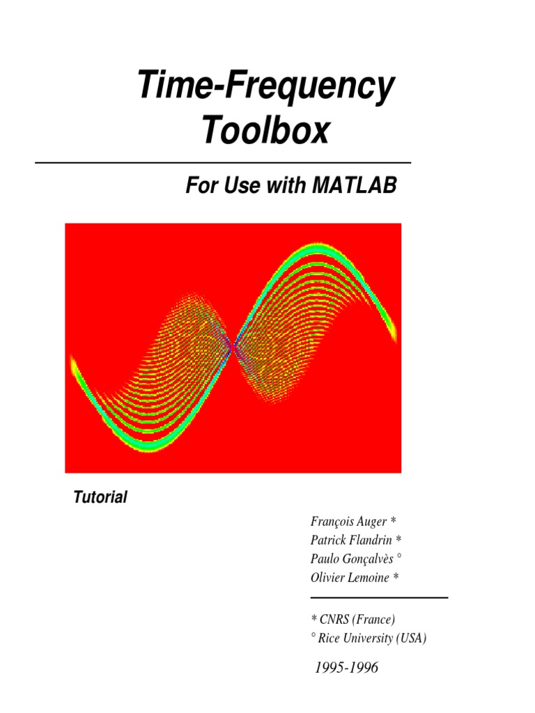 Tutorial Matlab Time-Frequency PDF | PDF | Spectral Density | Stationary Process