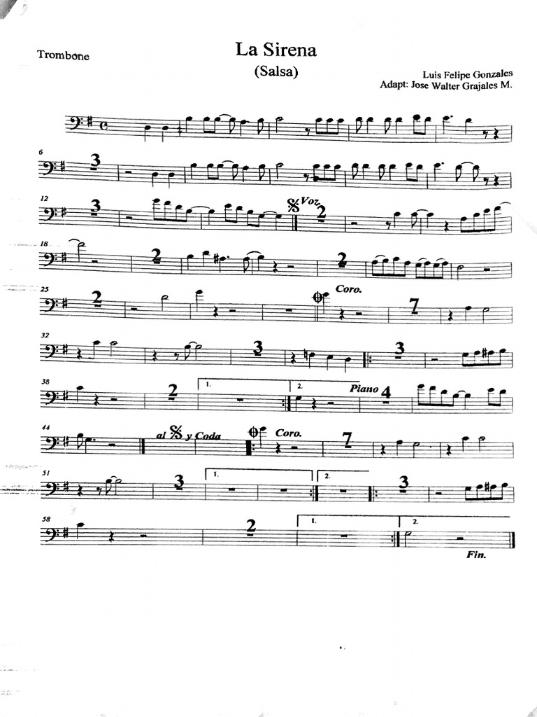 La Sirena Trombon | PDF