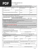 Postal Vote Application Form 2023 | PDF