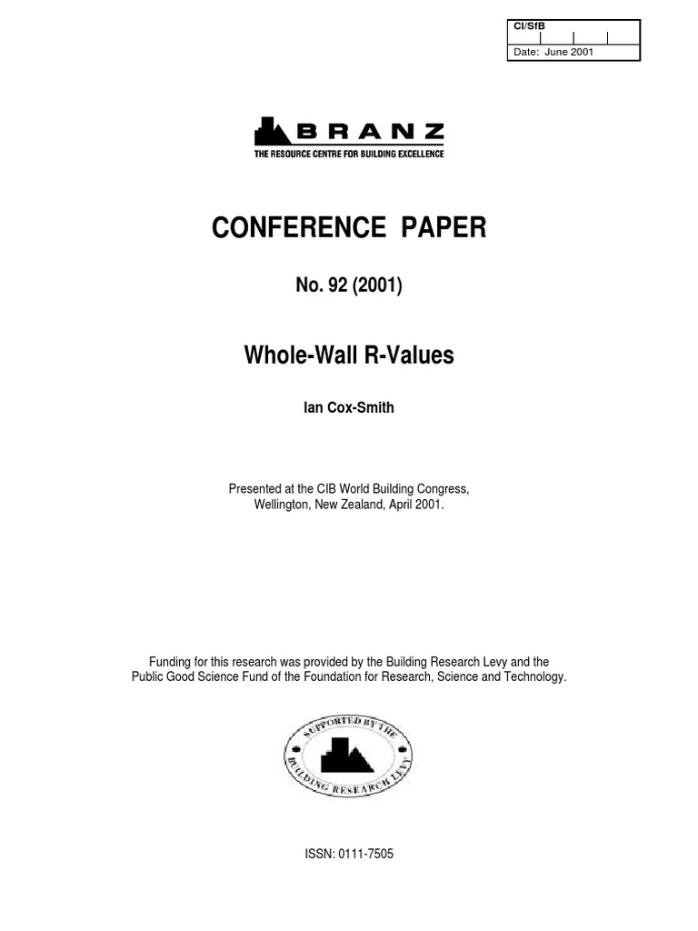 Whole Wall R Values | PDF | Building Insulation | Framing (Construction)