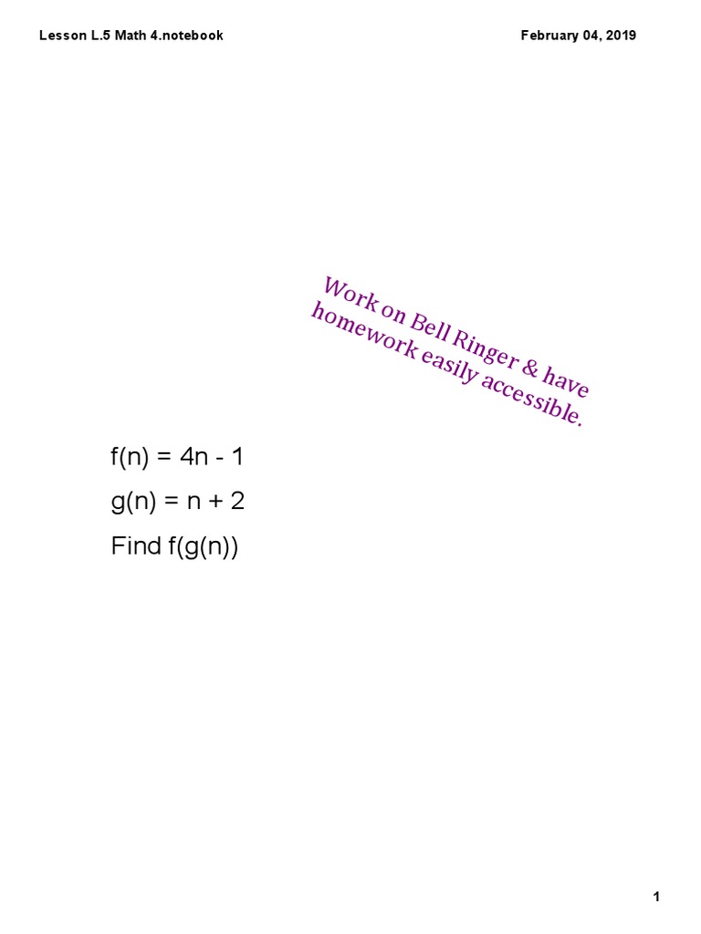 Lesson L | PDF | Function (Mathematics) | Functions And Mappings