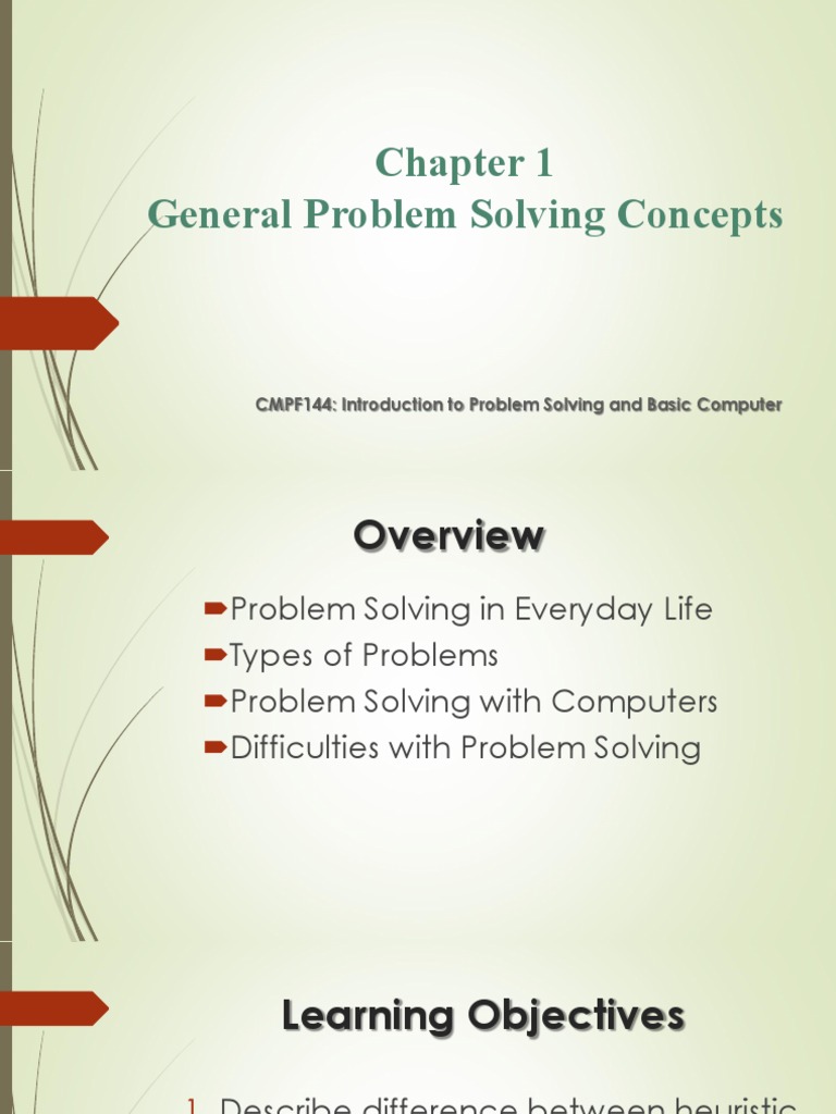 Chapter 1 - General Problem Solving Concept | PDF | Algorithms | Theoretical Computer Science