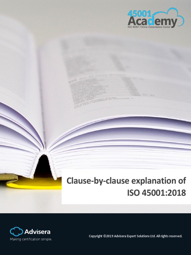 Clause by Clause Explanation of ISO 45001 2018 en | PDF | Occupational ...