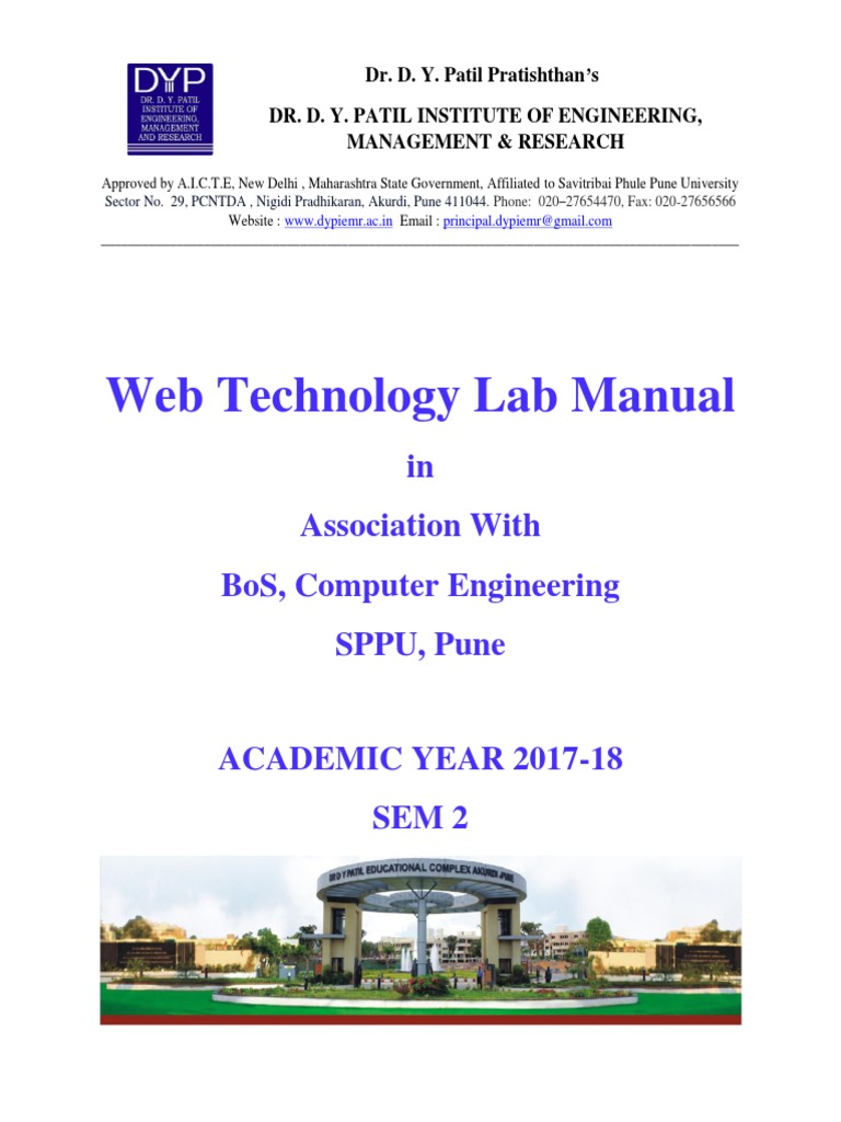 WT Lab Manual PDF | PDF | Java Server Pages | Html