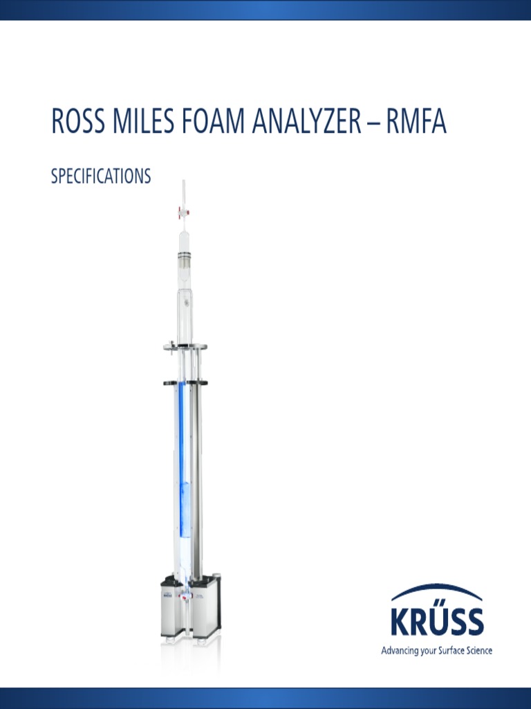 Ross Miles Foam Analyzer Specs | PDF