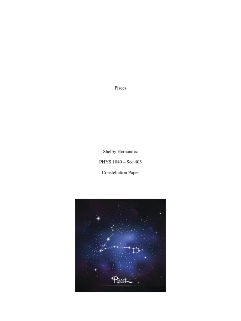 Constellation Paper | PDF | Pisces (Astrology) | Galaxy