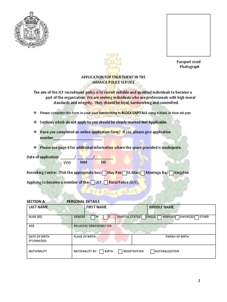 Please complete this form in your own handwriting in BLOCK CAPITALS using a black or blue ink ...