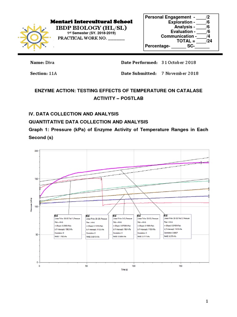 Enzyme Activity and Temperature Effects | PDF | Reaction Rate ...
