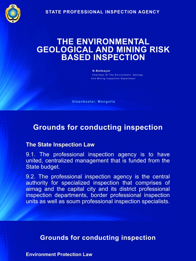 Geological Inspection Risk Assessment | PDF | Risk | Risk Management