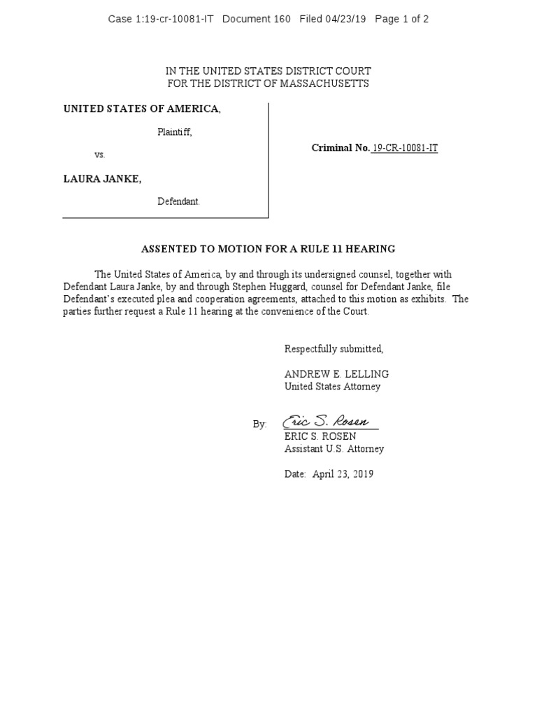 Laura Janke's Plea Agreement | PDF | Asset Forfeiture | United States ...