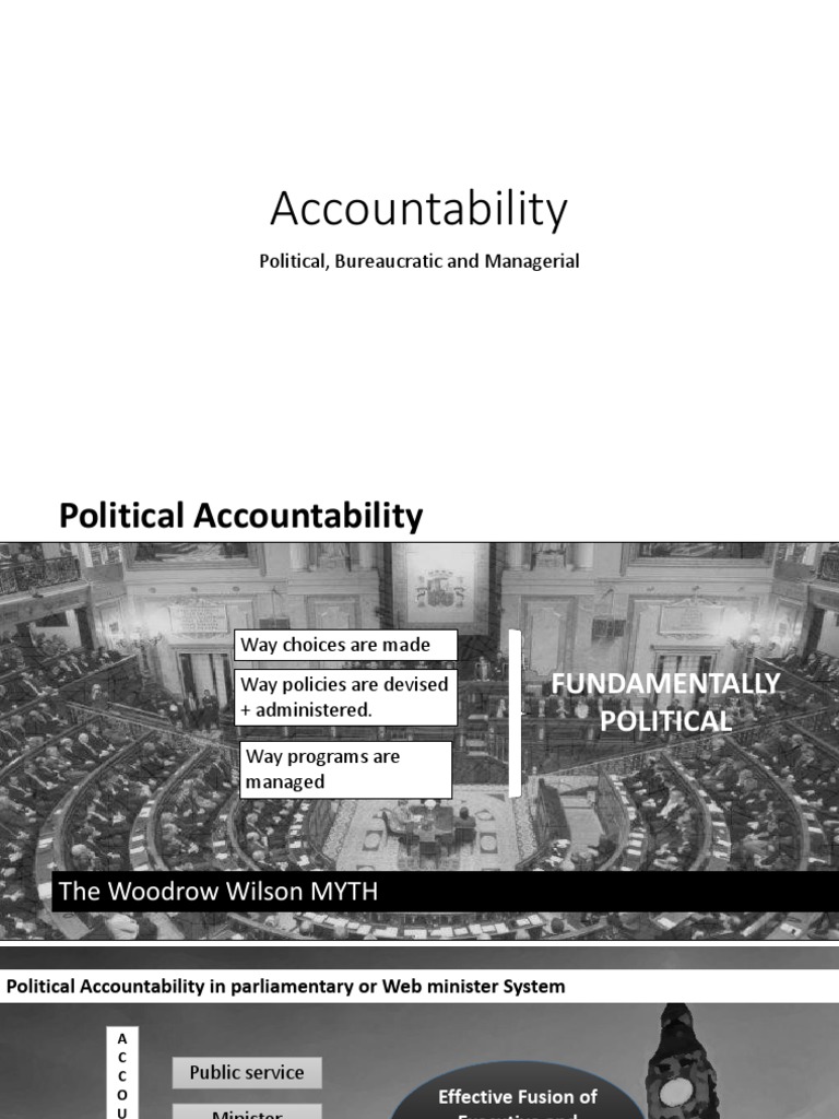 Accountability: Political, Bureaucratic and Managerial | PDF ...