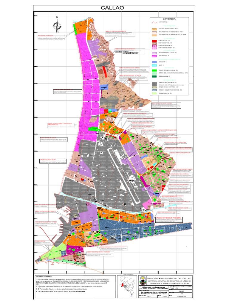 Plano de Zonificacion Del Callao PDF