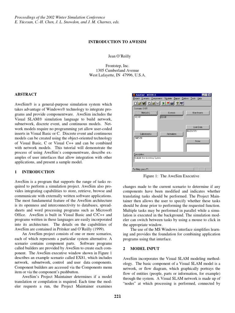 Introduction To Awesim | PDF | Component Object Model | Simulation