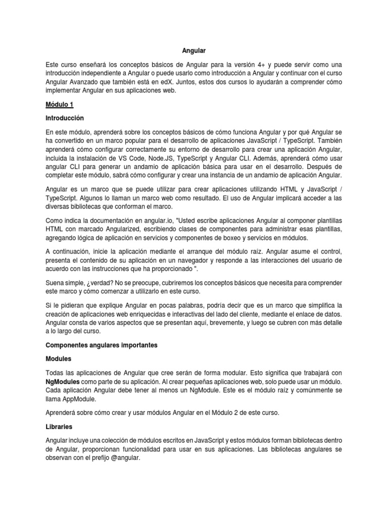 Fundamentos Angular | Descargar gratis PDF | Script Java | Expresión regular