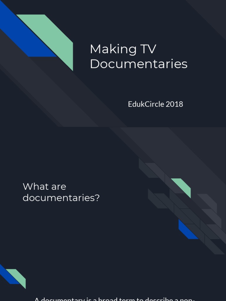 Making TV Documentaries: Edukcircle 2018 | PDF