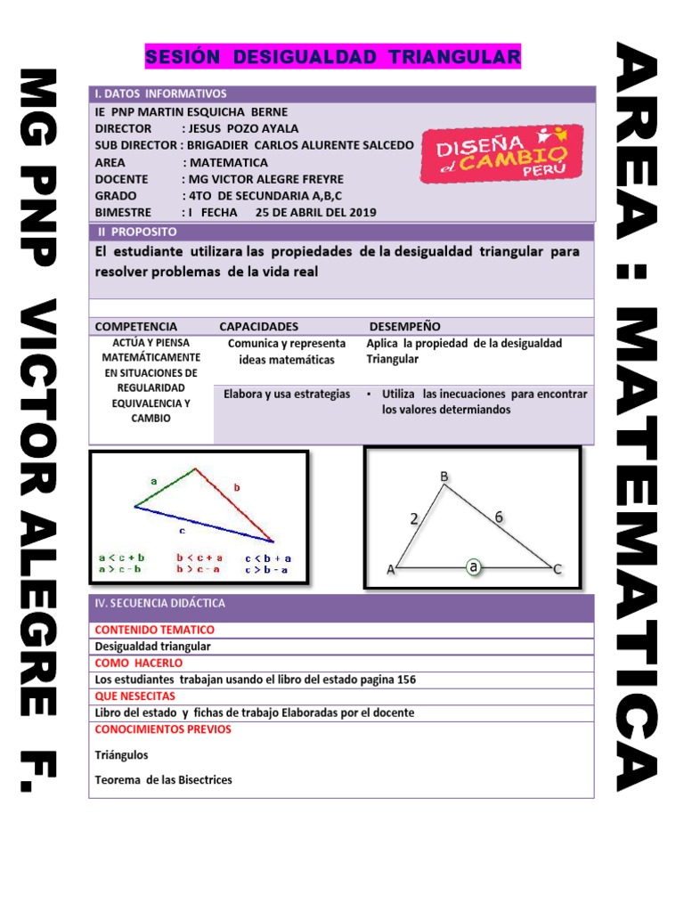 Hojas De Trabajo Sobre El Teorema De Desigualdad De Triángulos 50+