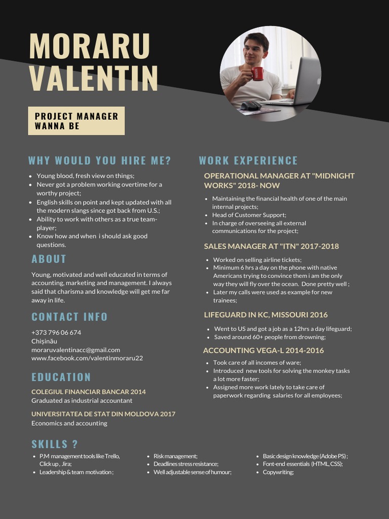 Moraru Valentin: Why Would You Hire Me? Work Experience | PDF ...