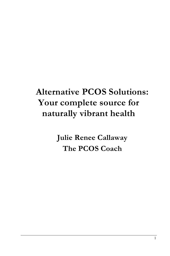 PCOS and Infertility - Causes and Treatment | PDF | Polycystic Ovary ...