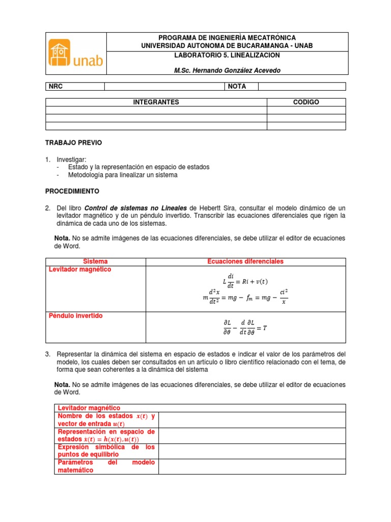 Linealizacion | PDF | Función (Matemáticas) | Física