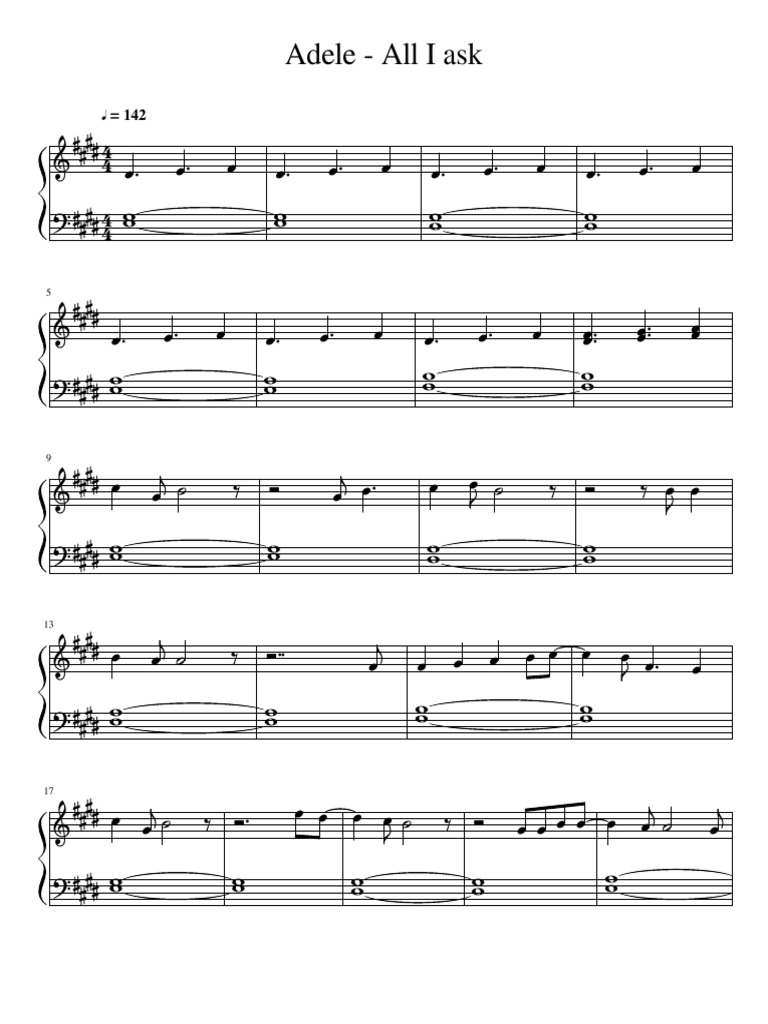 Adele - All I Ask | PDF