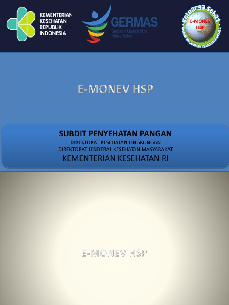 ALur Penggunaan Aplikasi E - Monev HSP | PDF