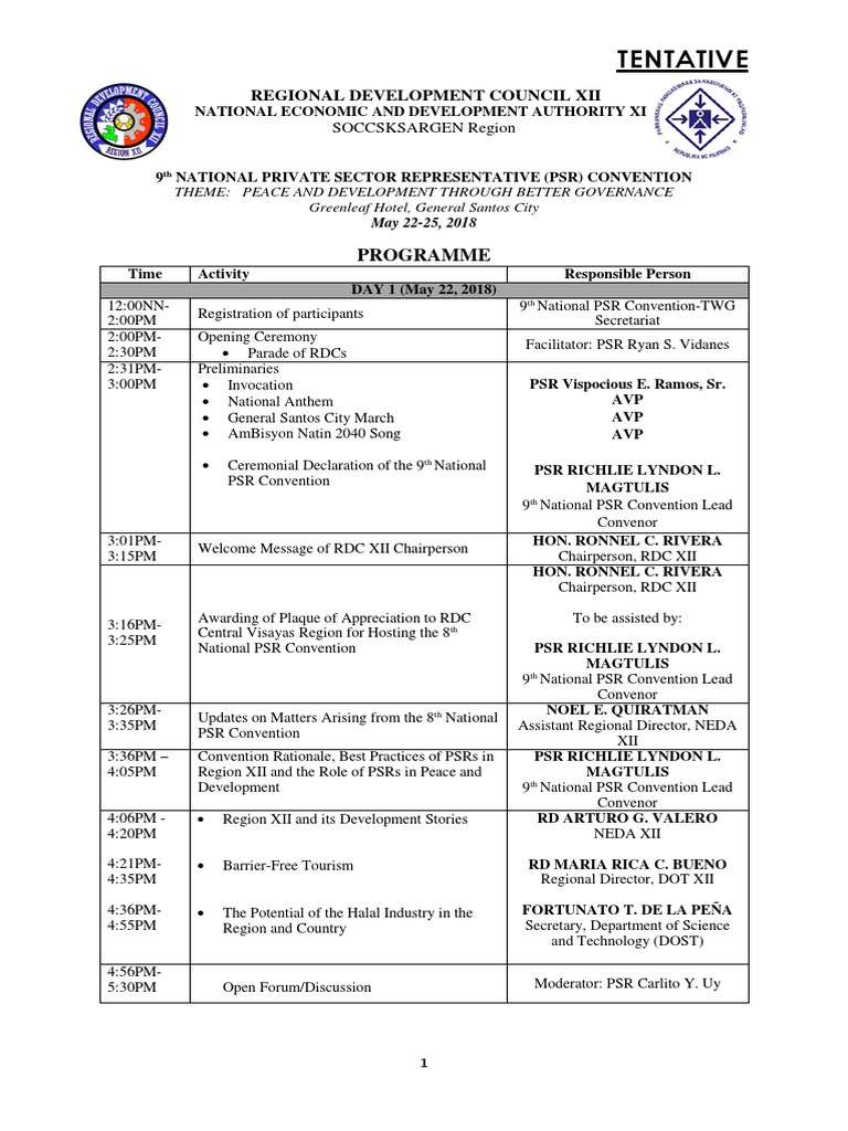 Program Sample | PDF | Government | Philippines
