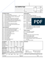 Pre-Delivery Inspection Checklist - Cars | PDF | Land Vehicles ...