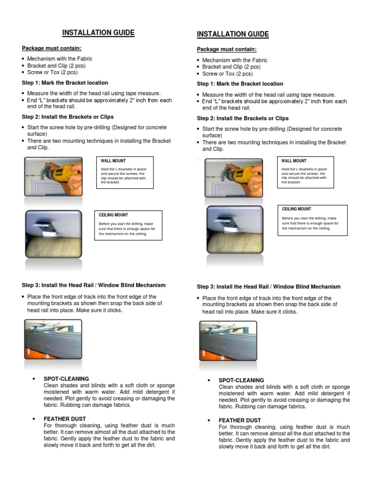 Installation Guide Installation Guide: Wall Mount Wall Mount | PDF | Nature