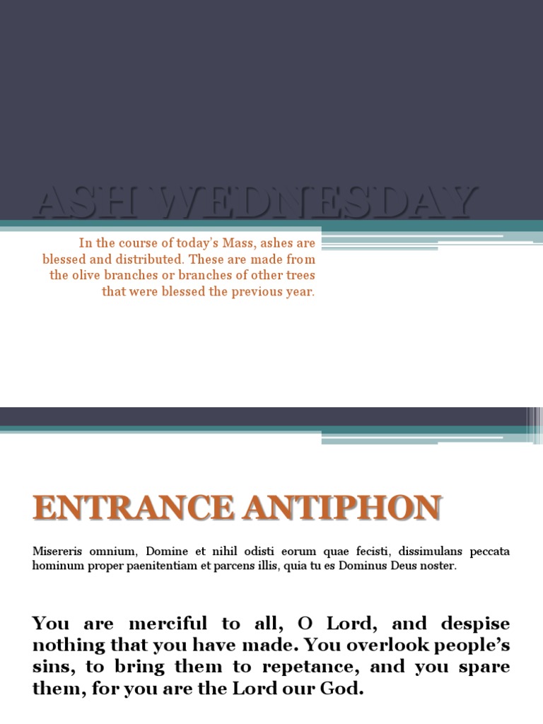 An Ash Wednesday Liturgy: Receiving Ashes and Beginning the Lenten ...